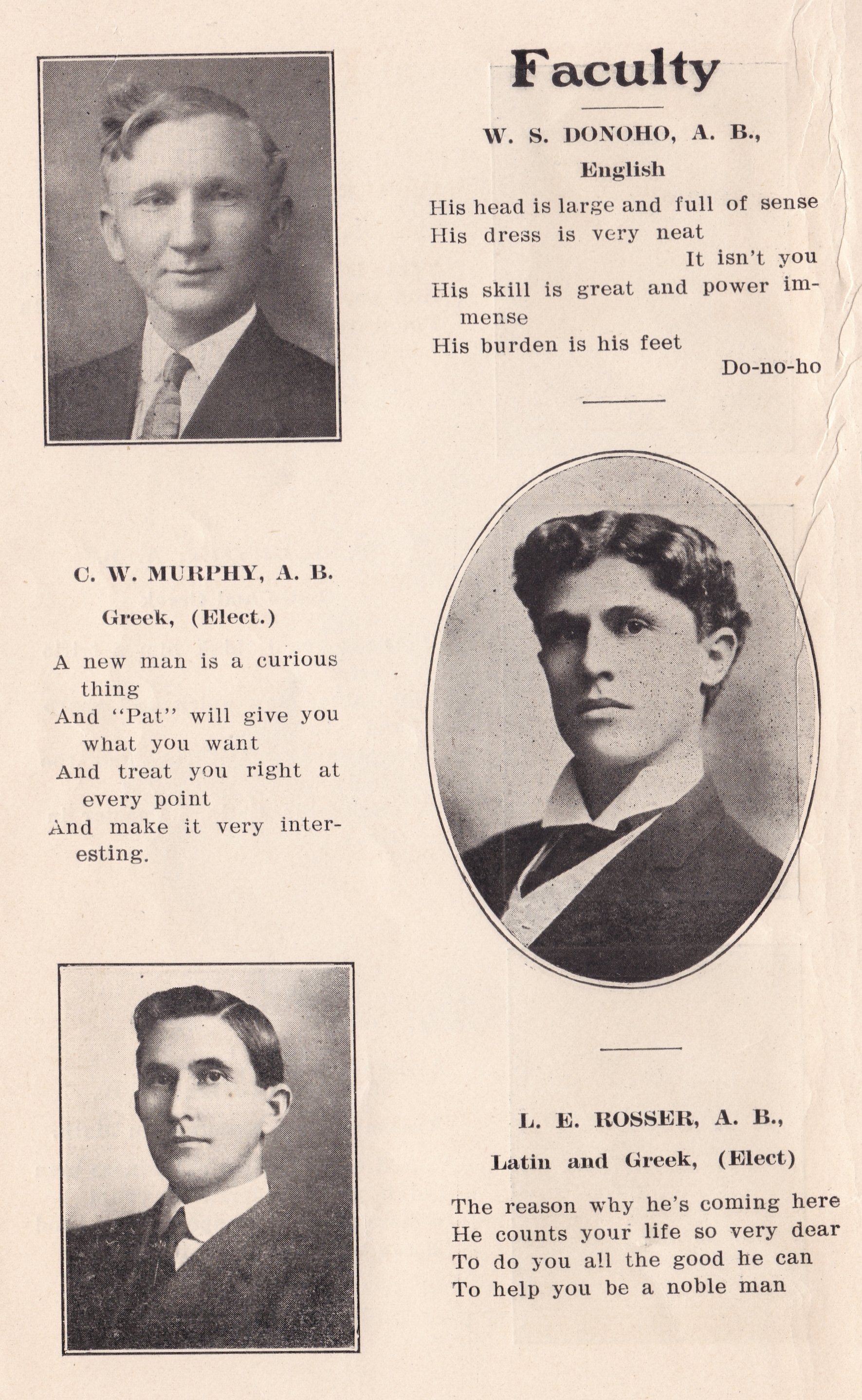 Decatur Baptist College Yearbooks 1910-1911